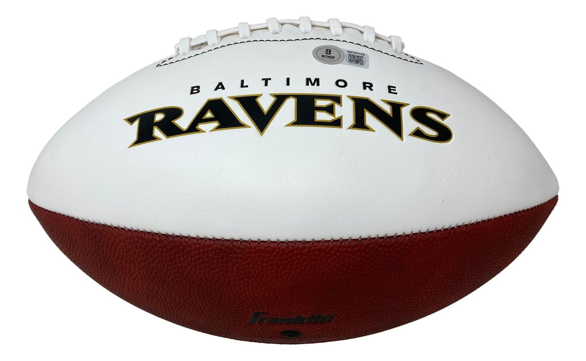 Anquan Boldin Signed Baltimore Ravens Logo Football BAS - Sports Integrity
