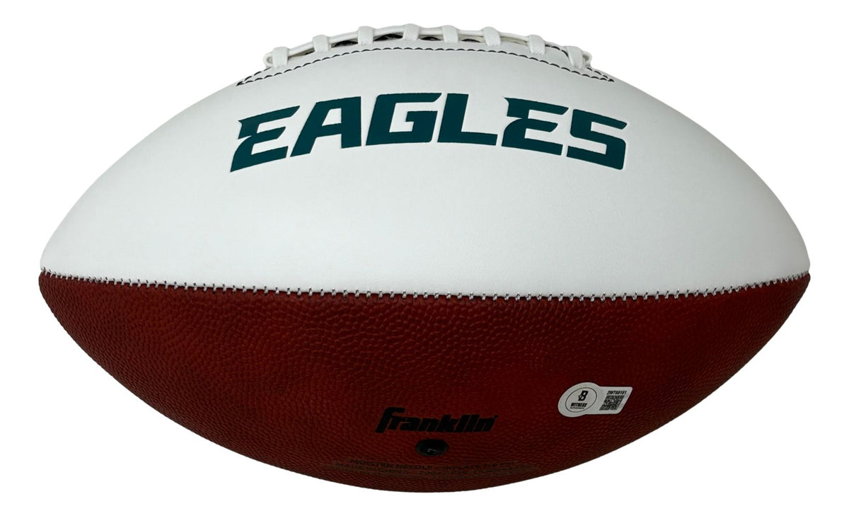 Zack Baun Signed Philadelphia Eagles Logo Football BAS w/ Case - Sports ...