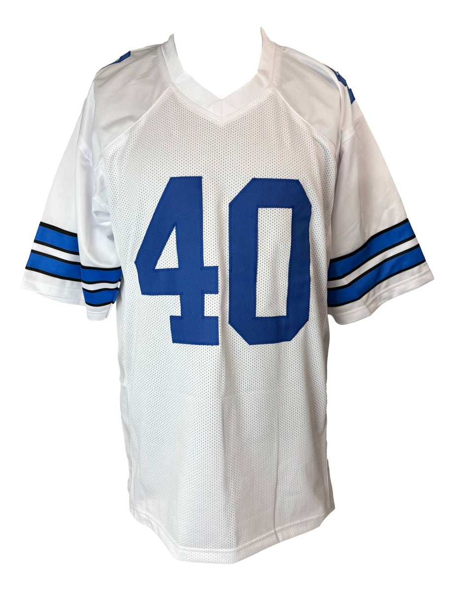 Bill Bates Dallas Signed White Football Jersey Sports Integrity ...