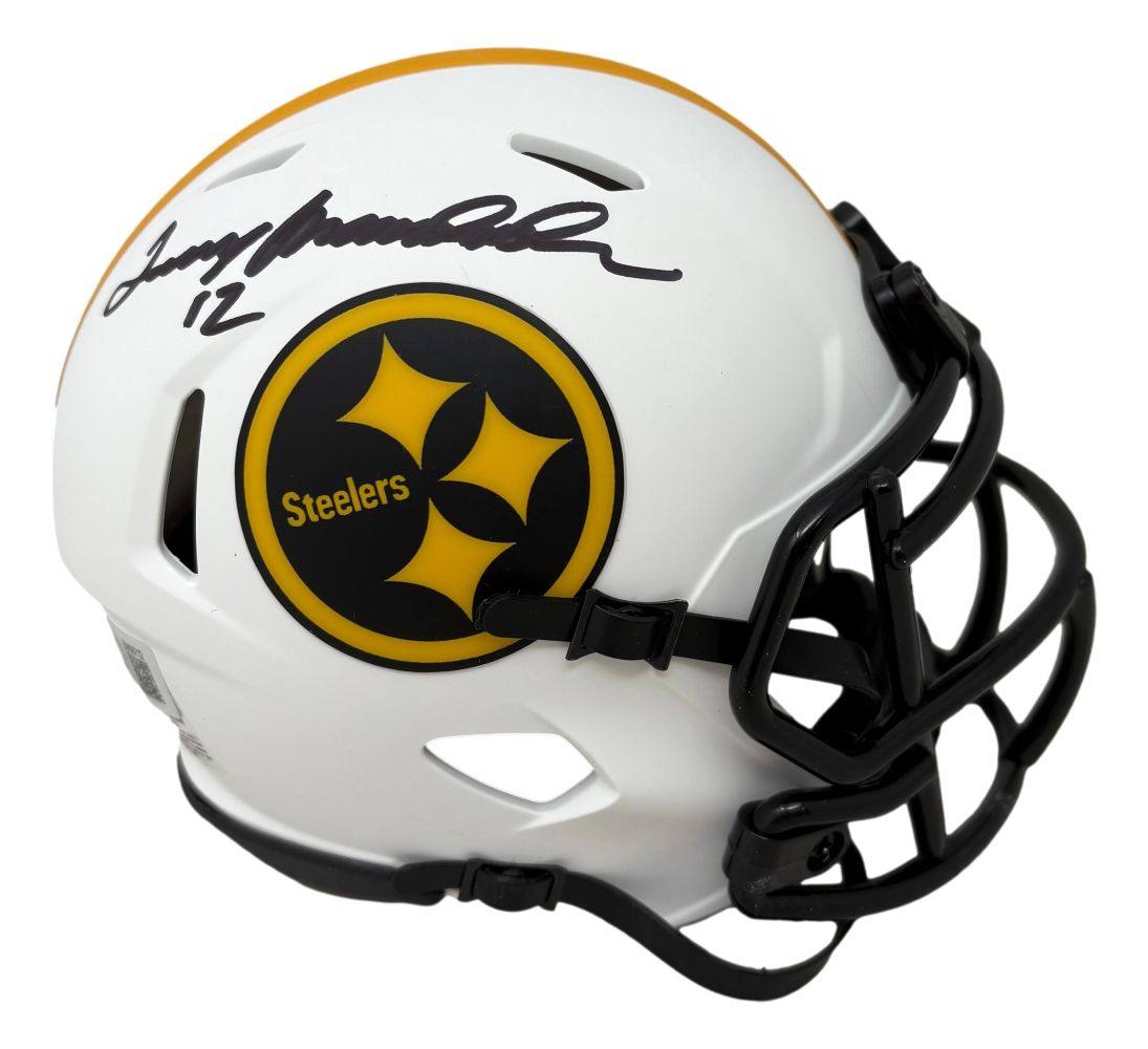 Terry Bradshaw Signed Pittsburgh Steelers Lunar Eclipse Mini Speed Hel ...
