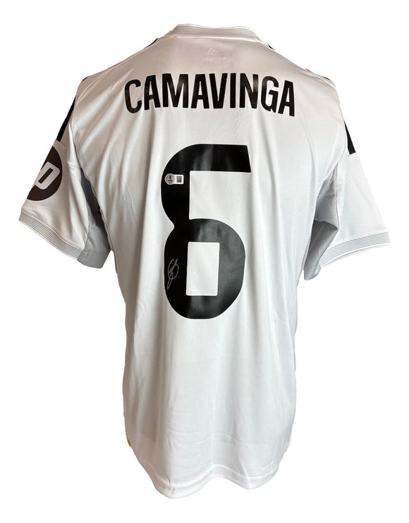 Eduardo Camavinga Signed Real Madrid Adidas Soccer Jersey BAS – Sports ...