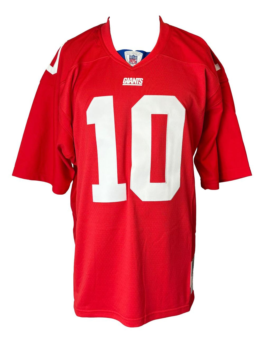 Eli Manning Signed New York Giants M&N 2004 Red Legacy Jersey Fanatics ...