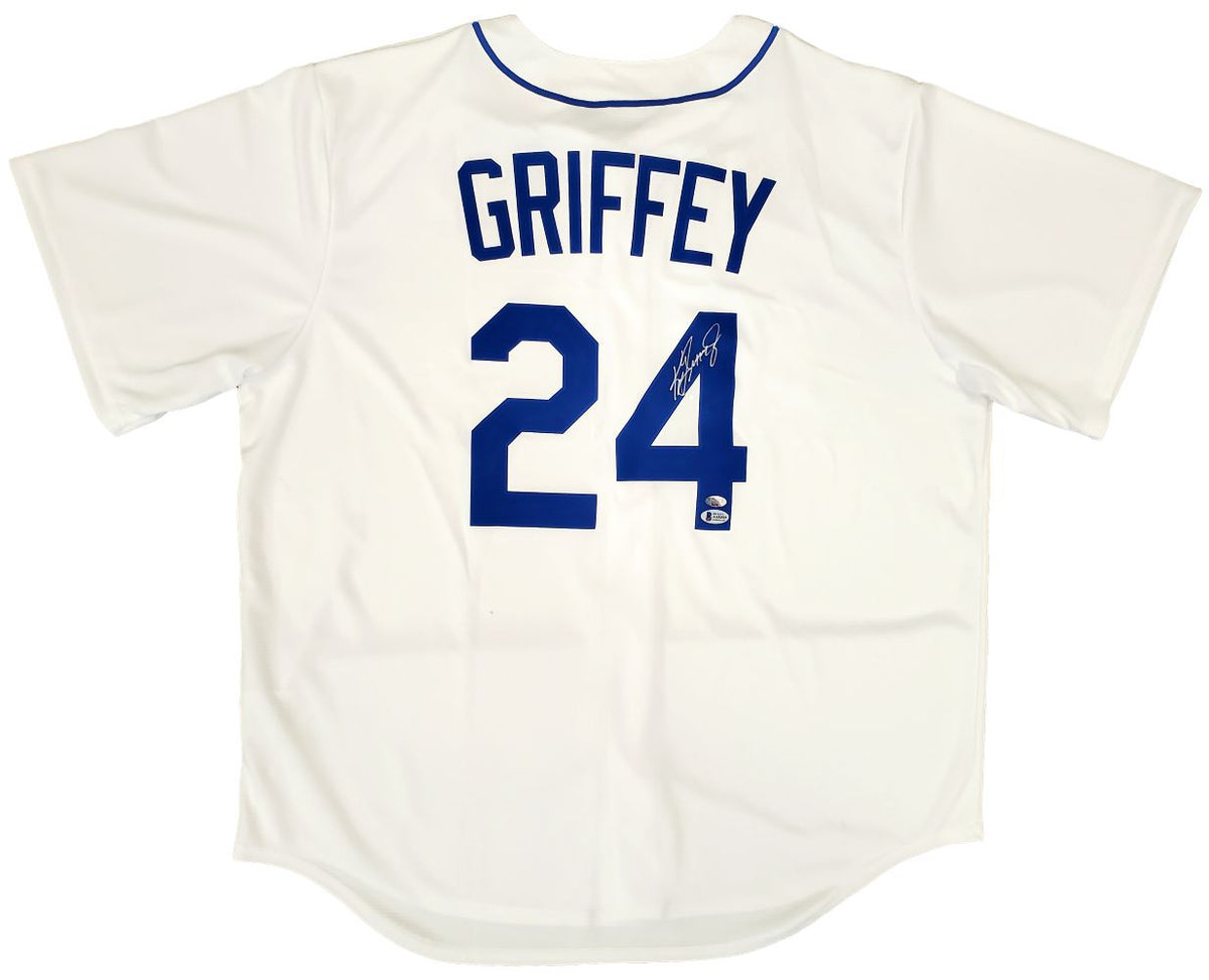 Ken Griffey Jr. Signed Seattle Mariners Nike Throwback Baseball Jersey ...