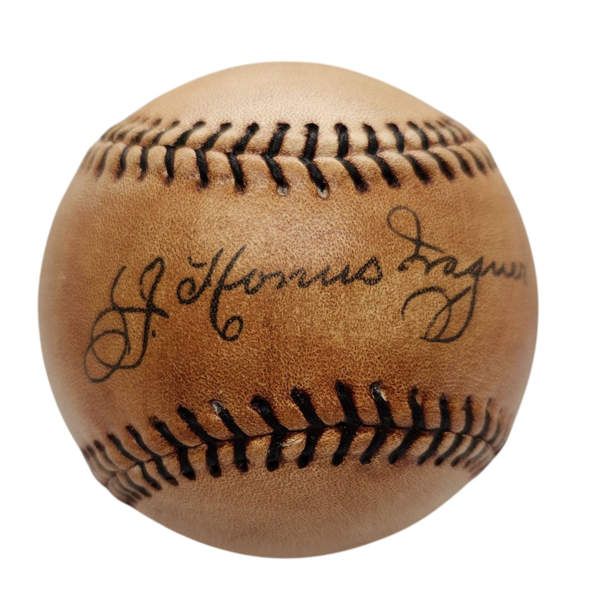 Honus Wagner Pirates Replica Baseball w/ Circa 1910s Facsimile ...