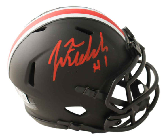 Justin Fields Signed Ohio State Eclipse Mini Speed Helmet BAS - Sports ...