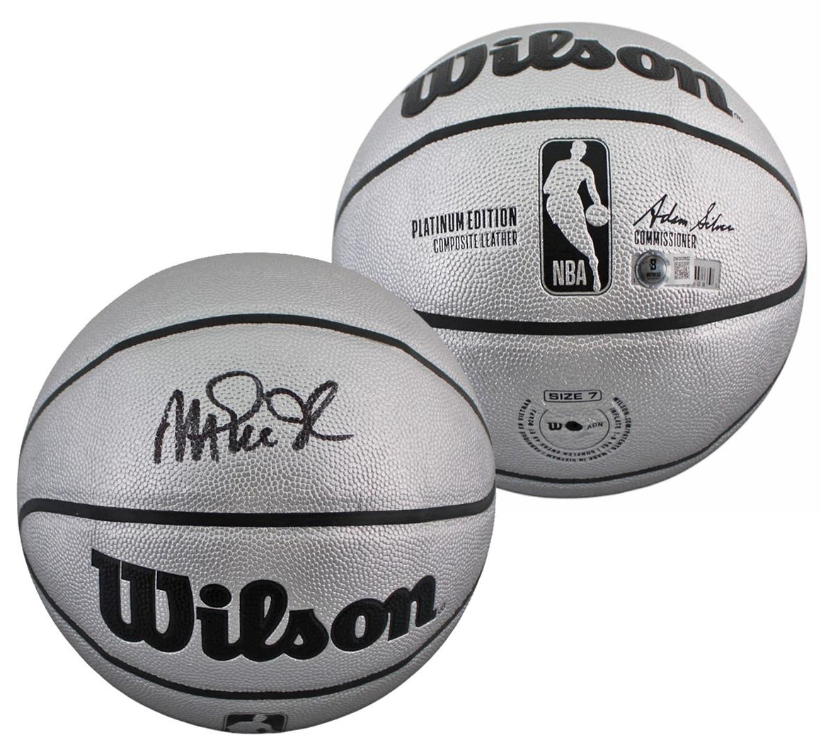 Magic Johnson Los Angeles Lakers Signed Platinum Edition Wilson Basket ...