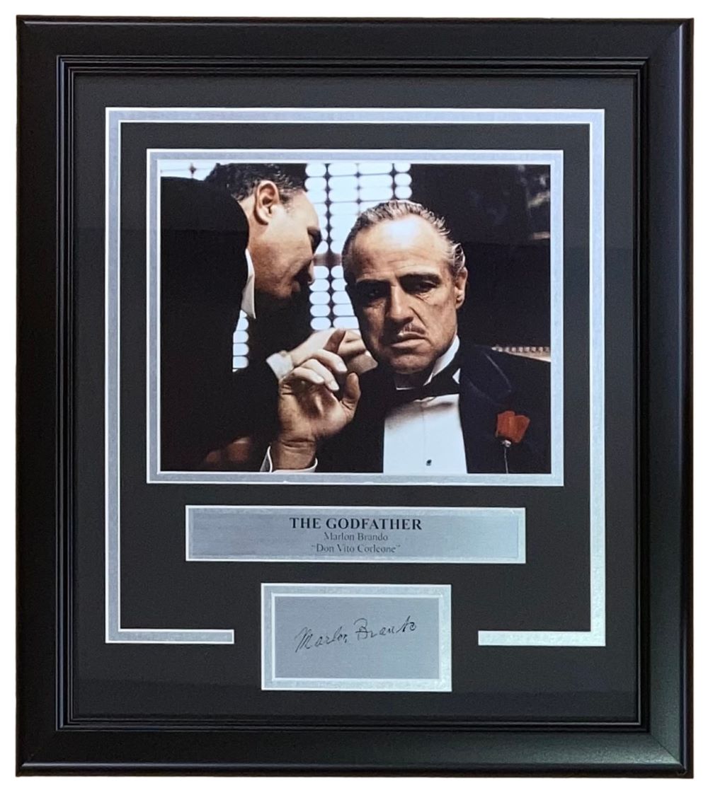Marlon Brando Framed 8x10 The Godfather Photo w/ Laser Engraved ...