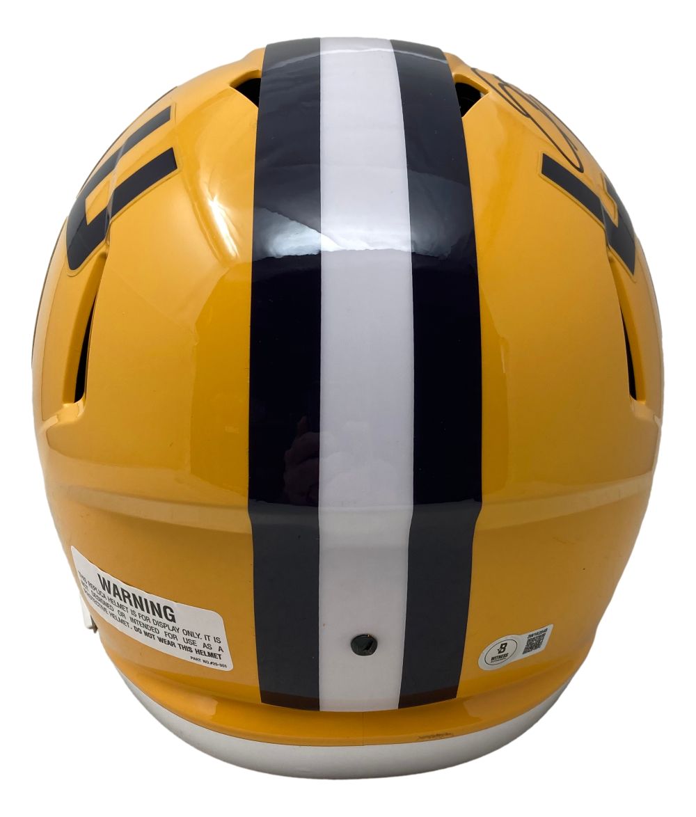 Odell Beckham Jr Signed LSU Tigers Full Size Replica Speed Helmet BAS ...