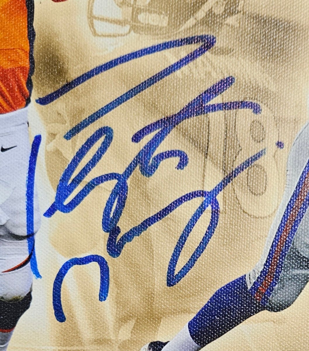 Peyton Eli Archie Manning Signed Framed 20x24 Canvas Steiner Sports ...