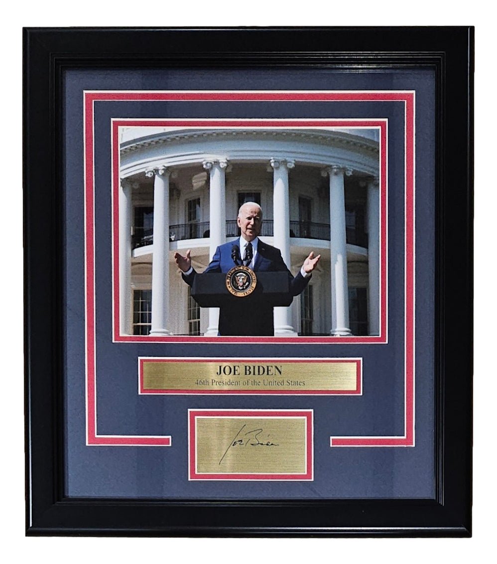 President Joe Biden Framed 8x10 Photo w/ Laser Engraved Signature ...