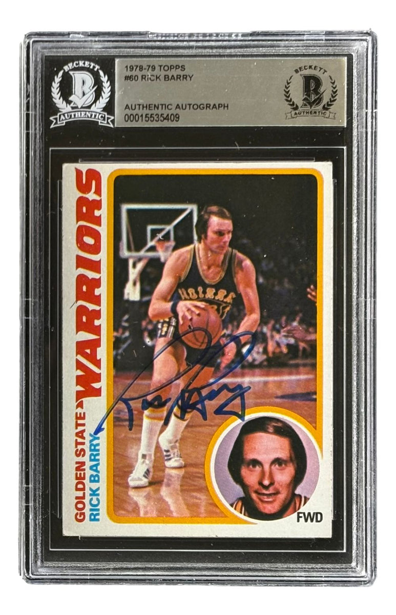 Rick Barry Signed 1978/79 Topps #60 Warriors Trading Card BAS - Sports ...