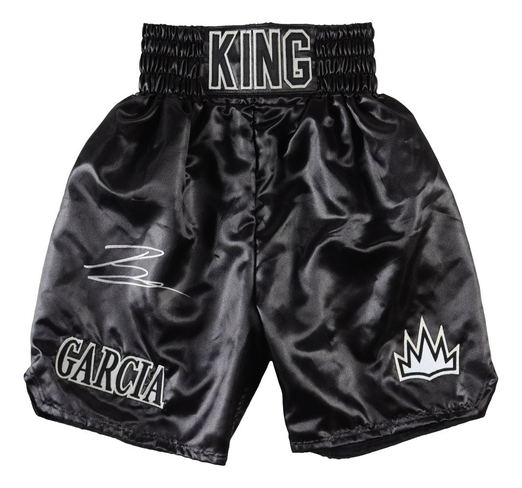 Ryan Garcia Signed Custom Black Boxing Trunks BAS – Sports Integrity