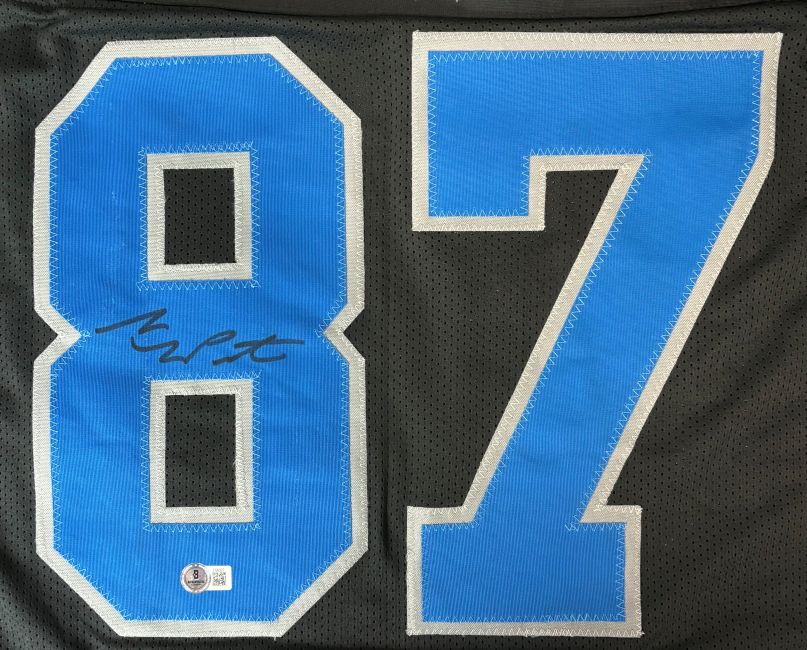 Sam LaPorta Detroit Signed Black Football Jersey BAS ITP – Sports Integrity