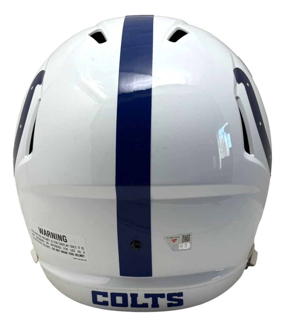 Tyler Warren Signed Indianapolis Colts FS Speed Replica Helmet Fanatics ...