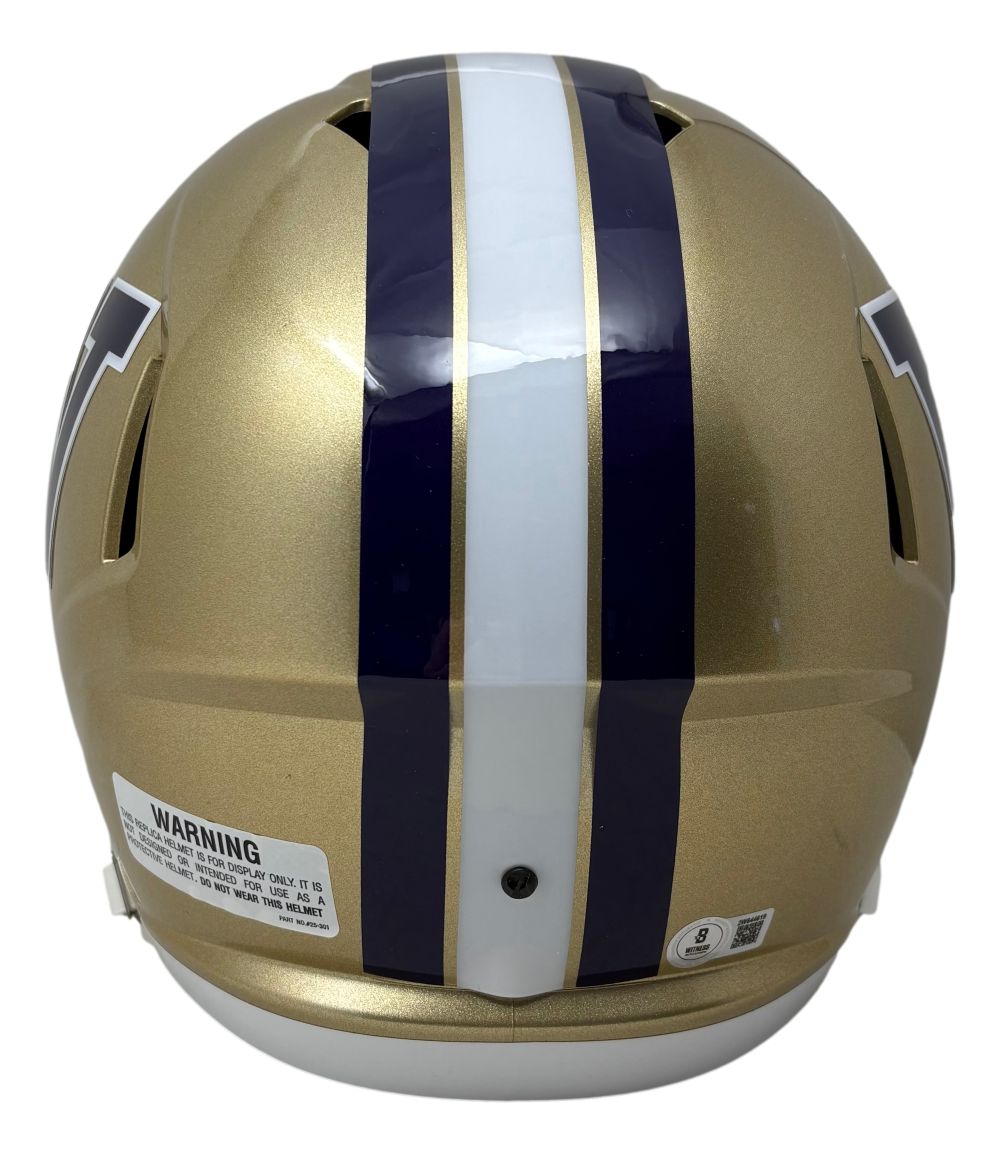 Warren Moon Signed Washington Huskies Full Size Speed Replica Helmet ...
