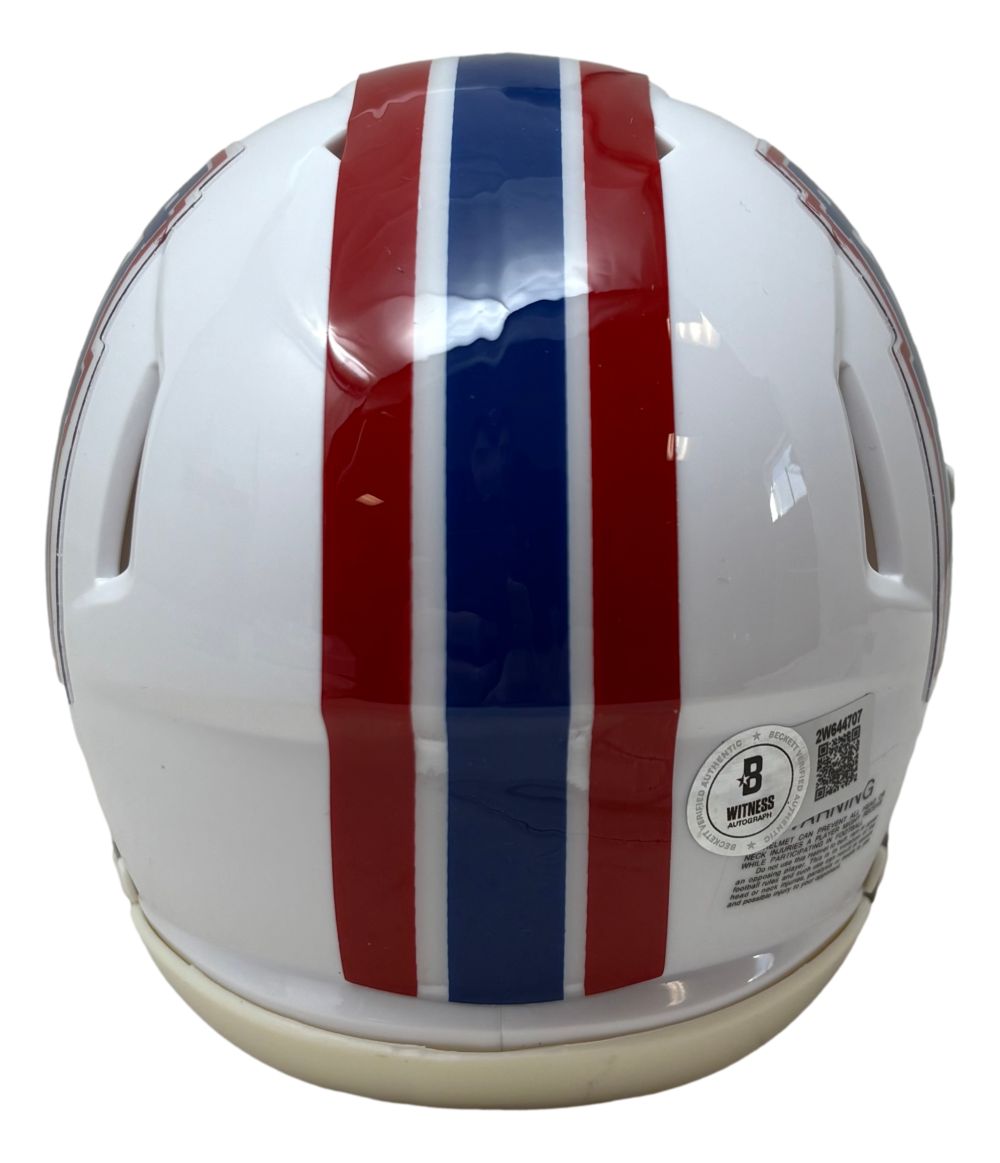 Warren Moon Signed Houston Oilers Mini Speed Helmet HOF 06 Inscribed ...