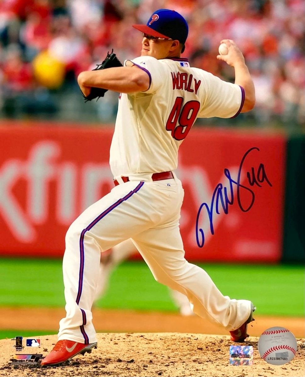 Vance Worley Signed 8x10 Philadelphia Phillies Cream Jersey Photo SI ...