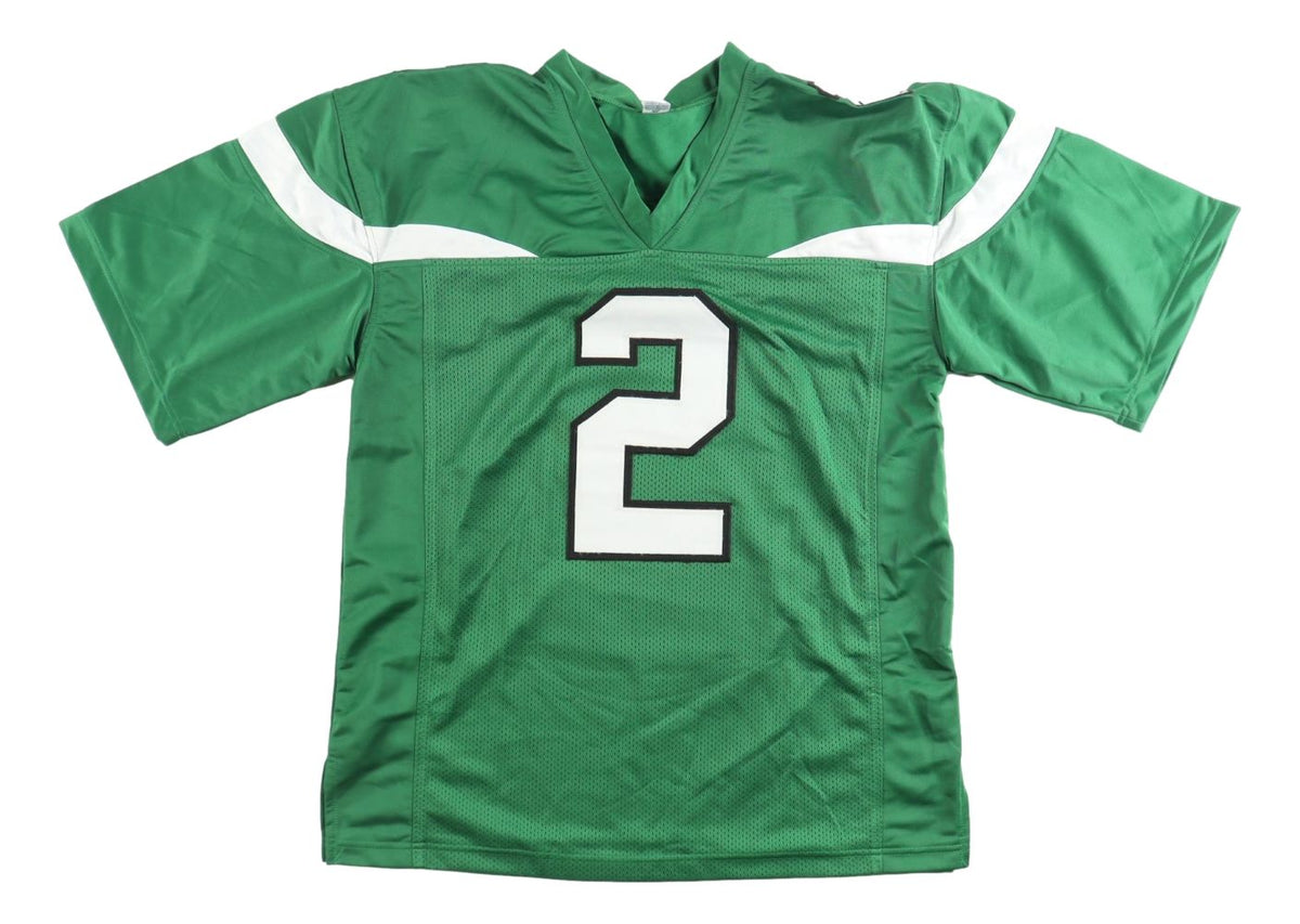 Zach Wilson New York Signed Green Football Jersey BAS – Sports Integrity
