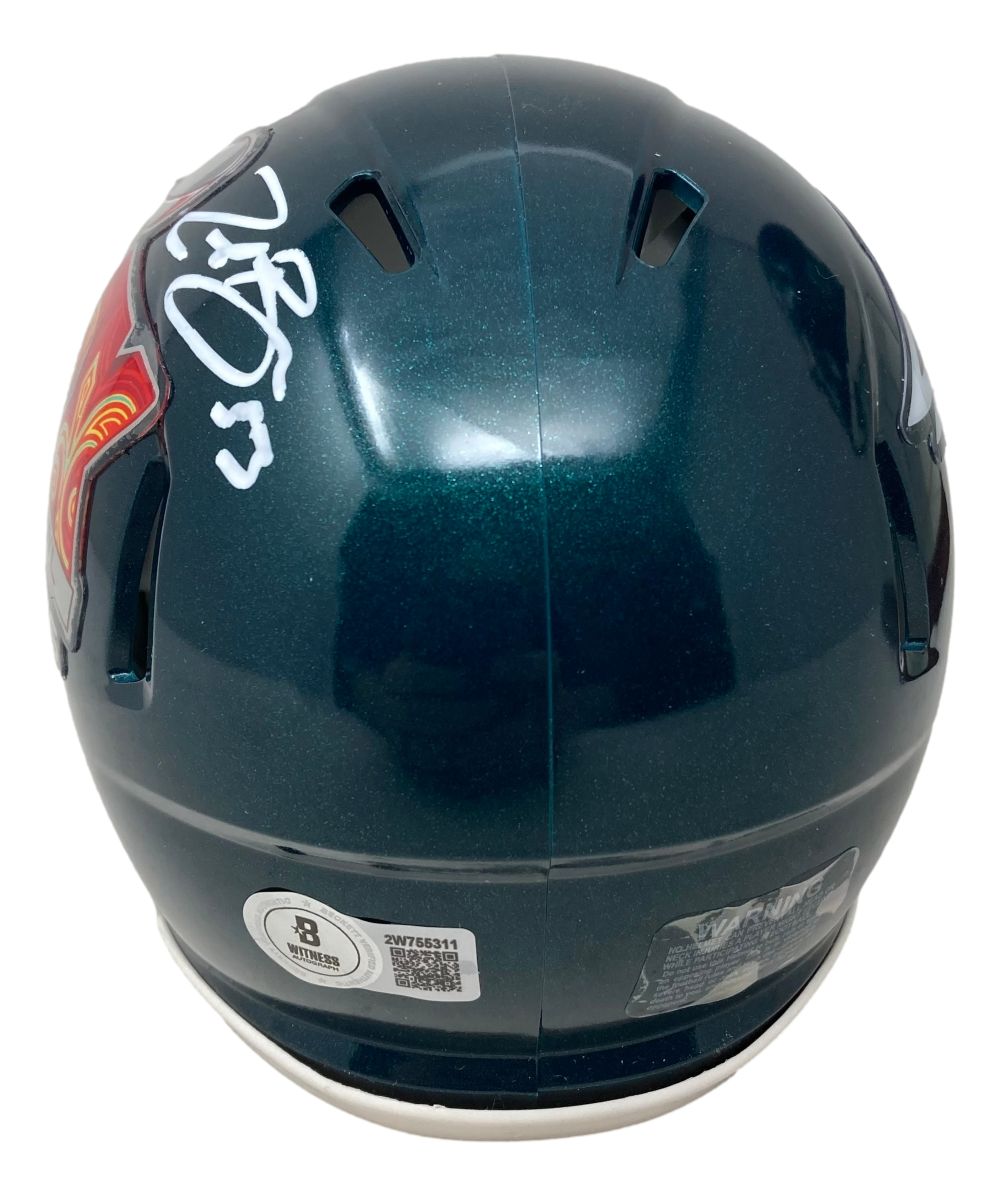 Zack Baun Signed Philadelphia Eagles Super Bowl 59 Mini Speed Helmet ...